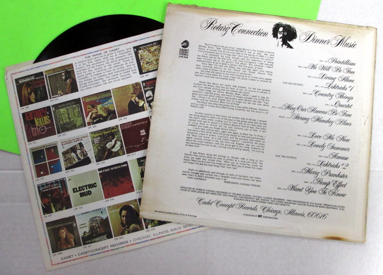 ROTARY CONNECTION Dinner Music 1970 Original LP MINNIE RIPERTON NM ...