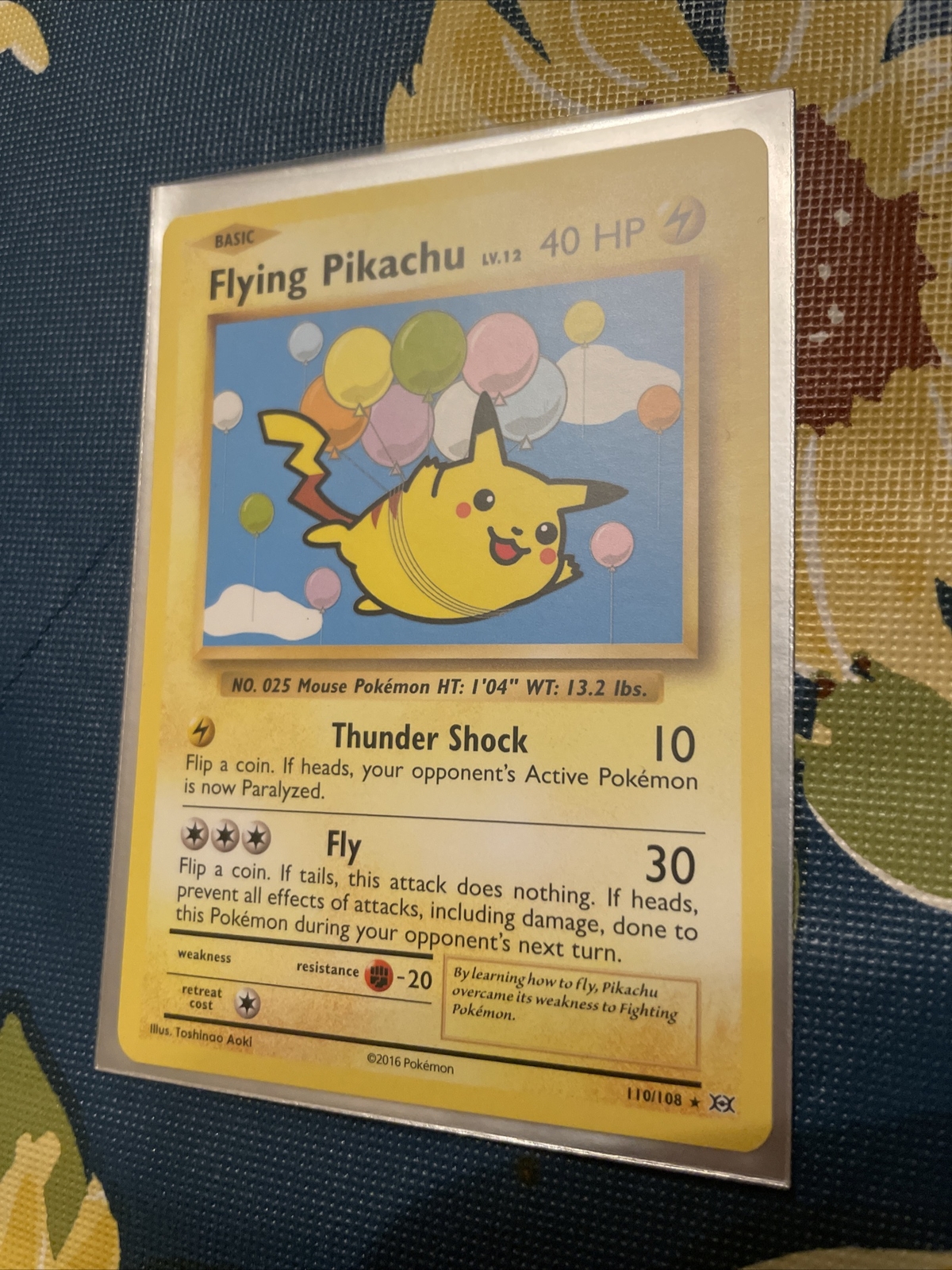 Pokémon TCG Flying Pikachu XY Evolutions 110/108 Regular Secret Rare | eBay