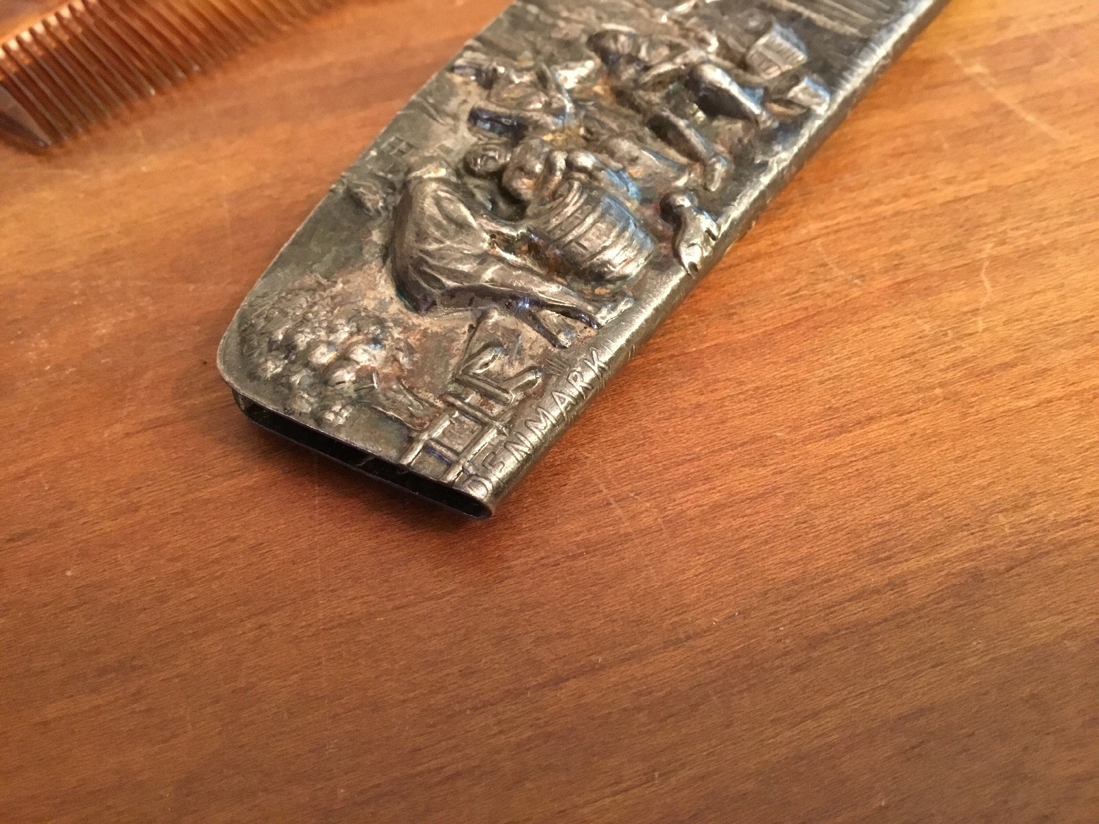 Vintage Silverplated Comb Case With Comb DENMARK | eBay