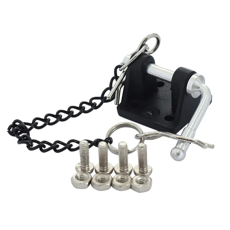 1/10 RC Car Crawler Metal Recovery Drag Chain Trailer Hitch Shackle ...