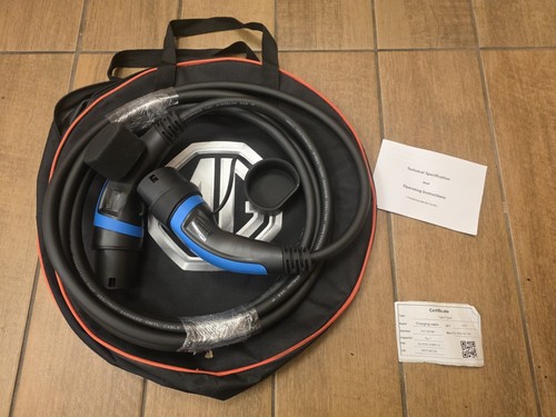 MG EV Hybrid PHEV Charging Cable with Case TYPE 2 MG4 MG5 MG ZS MG HS ...
