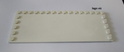 Lego 6205 x2 Plate Tile 6x16 White Plaque Belville 5848 Friends 41322 ...