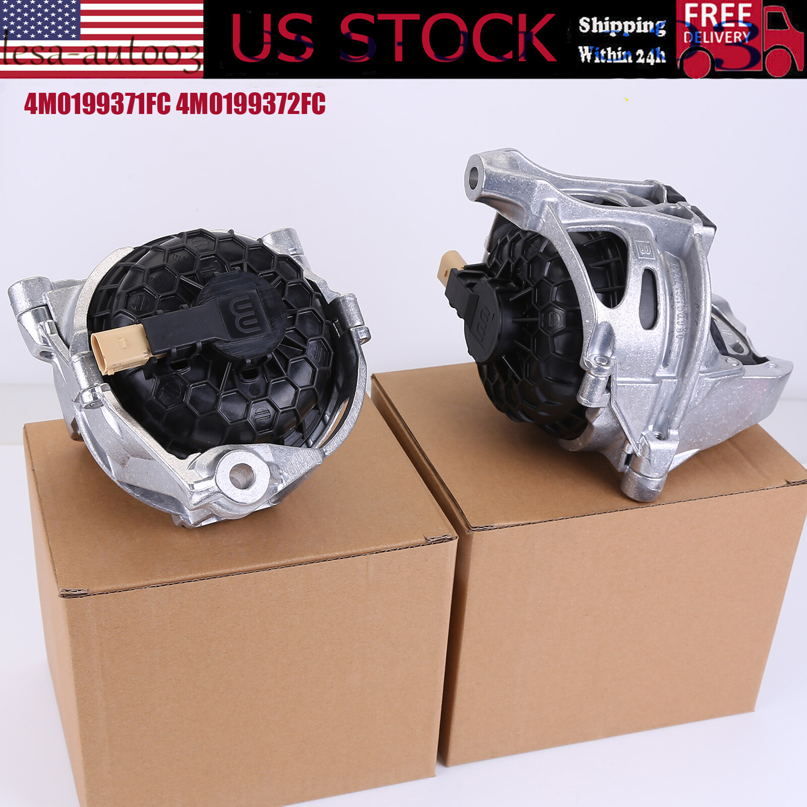 Set of 2 Engine Mounts L&R for Audi A4 S4 S5 SQ5 RS5 2017-2020 2.0L ...