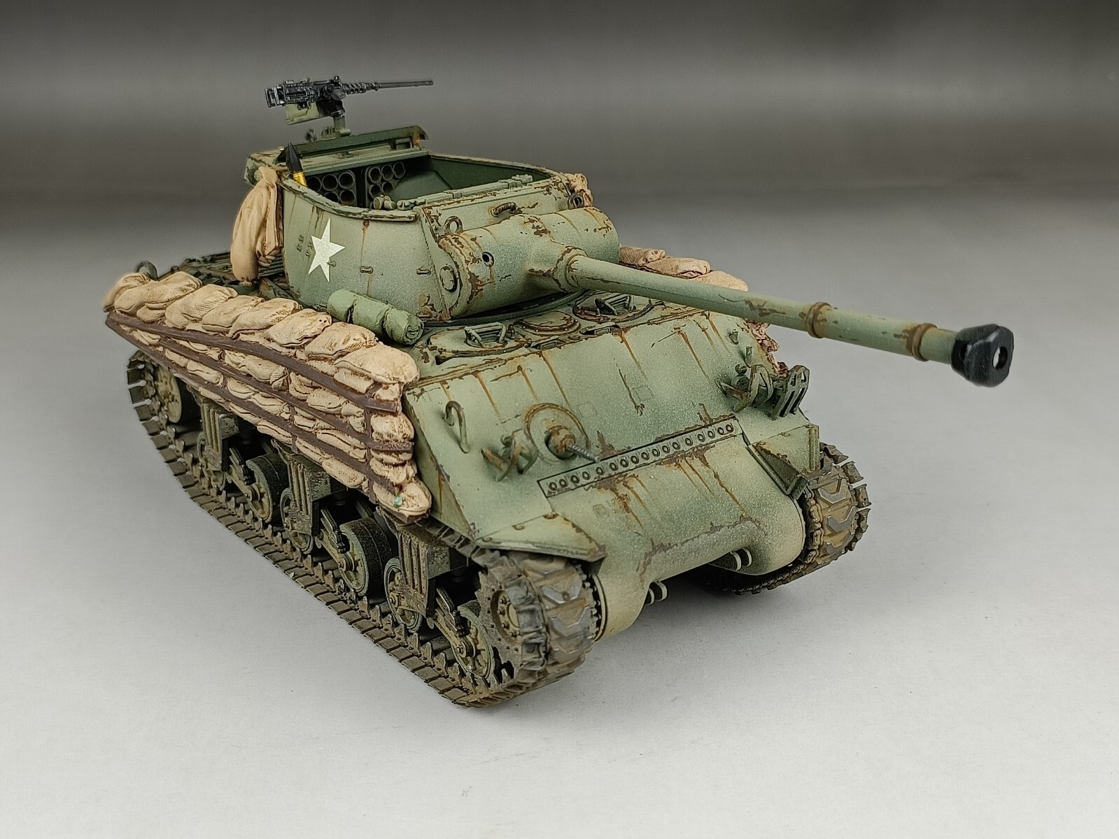1/35 Built WWII U.S M36 B1 GMC Tank Destroyer w/Resin Sandbag ...