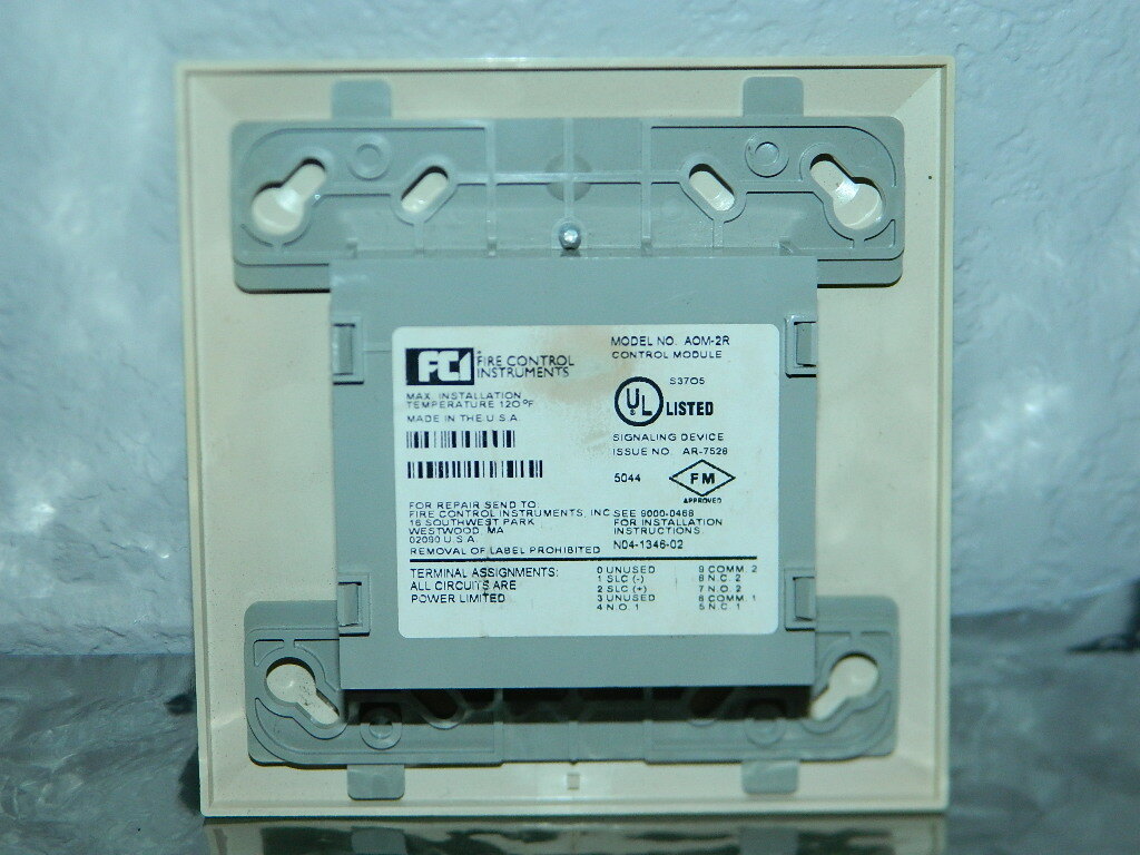 FCI GAMEWELL AOM-2R FIRE ALARM CONTROL MODULE COVER INCLUDED | eBay