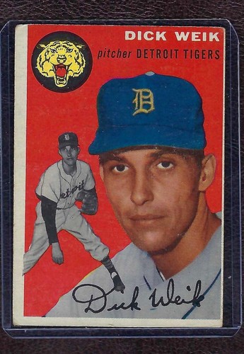 1954 Topps Baseball #224 Dick Weik, Detroit Tigers, VG-EX! | eBay