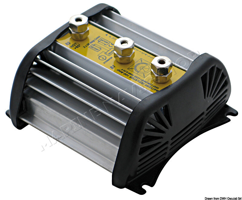 Osculati Battery combiners and automatic isolator charge divider 2x70 A ...