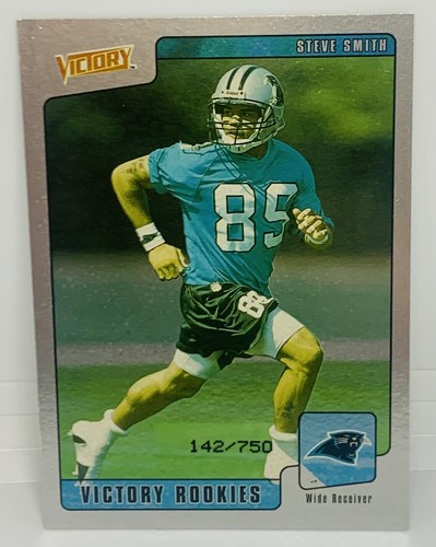 2001 UD Victory Steve Smith Sr Rookie RC Foil SP /750 RARE CAR Panthers ...