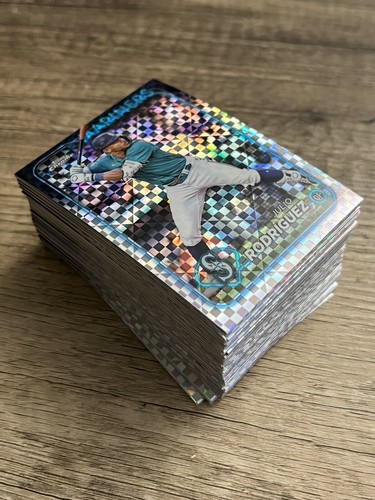 Huge Lot of 59 2024 Topps Chrome x-Fractor Refractor Cards w/Rookies | eBay