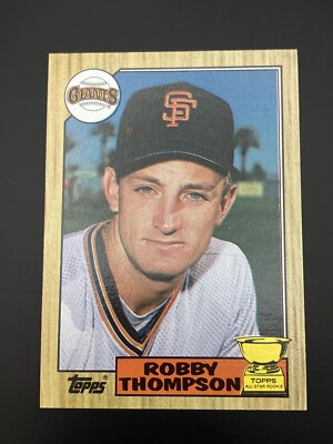 1987 Topps Robby Thompson Rookie Baseball Card #658 Mint GOLD CUP | eBay