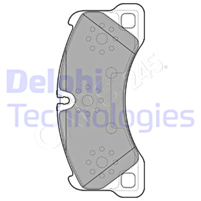DELPHI Disc Brake Pad Set For PORSCHE VW Cayenne Macan Panamera 92A ...