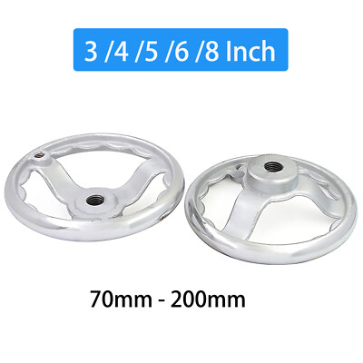 3/4/5/6/8 Inch Metal Machinery Handwheel 3-spoke Hand Wheel Chrome ...