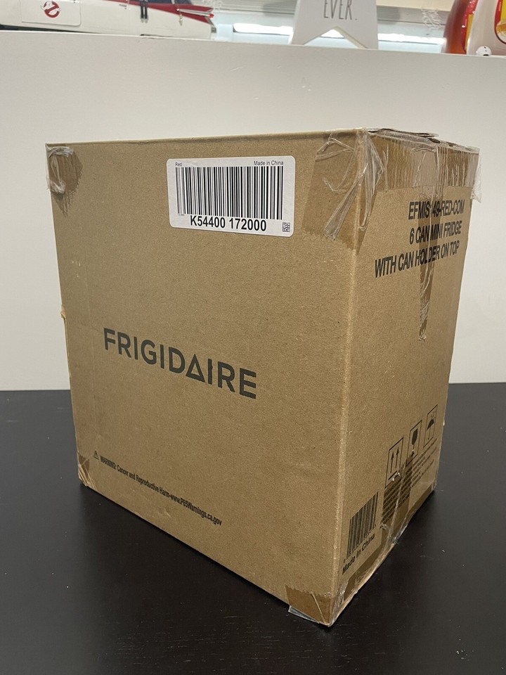 Frigidaire EFMIS129-RED Mini Portable Compact Personal Fridge Cooler, 1 ...