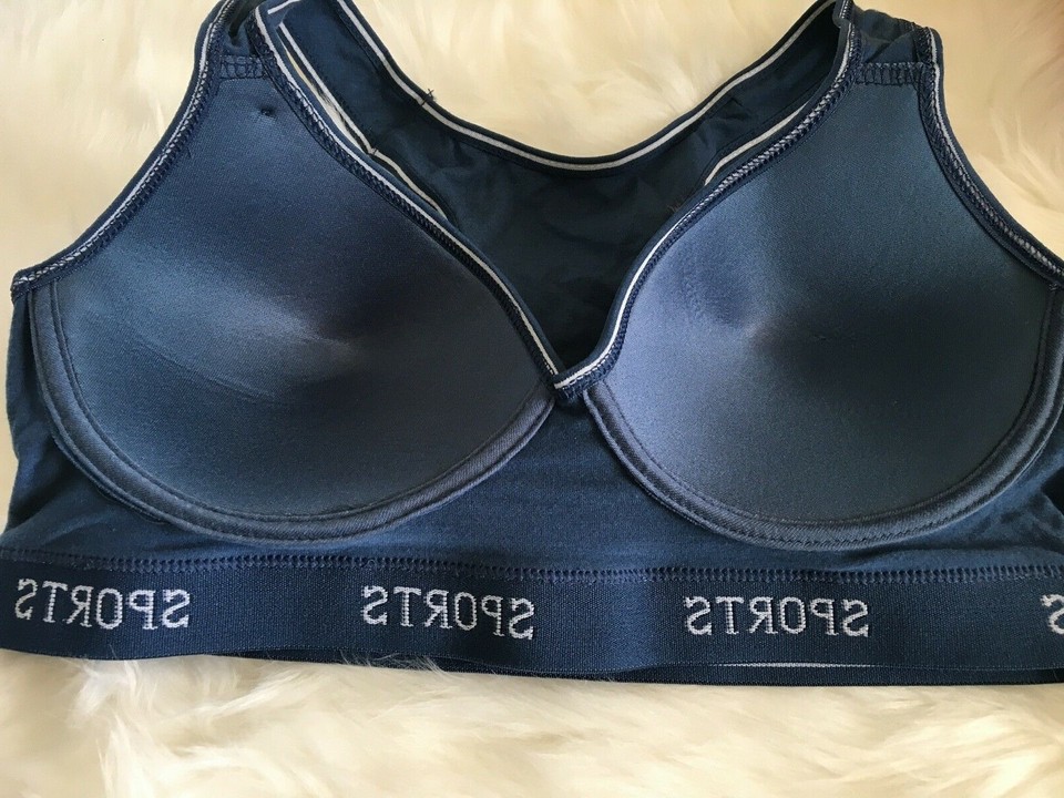 3- 6 Women's Sports Bras Yoga Racer Back Molded Cup Bra 6648 High ...