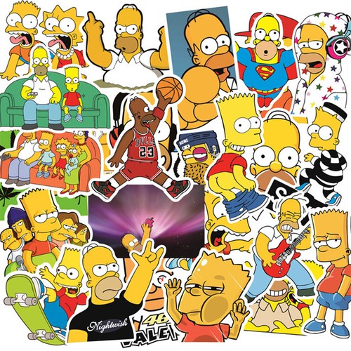25pcs TV The Simpsons Show TV Laptop Waterproof Skate Phone Snowboard ...
