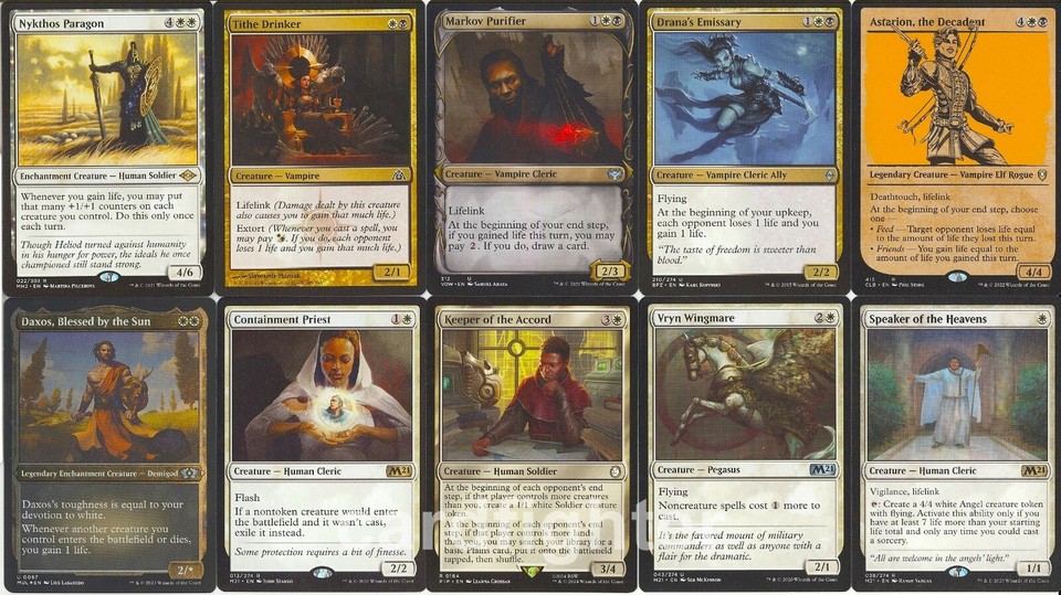 Custom Lifegain Theme Commander EDH Deck - Liesa, Shroud of Dusk - MTG ...