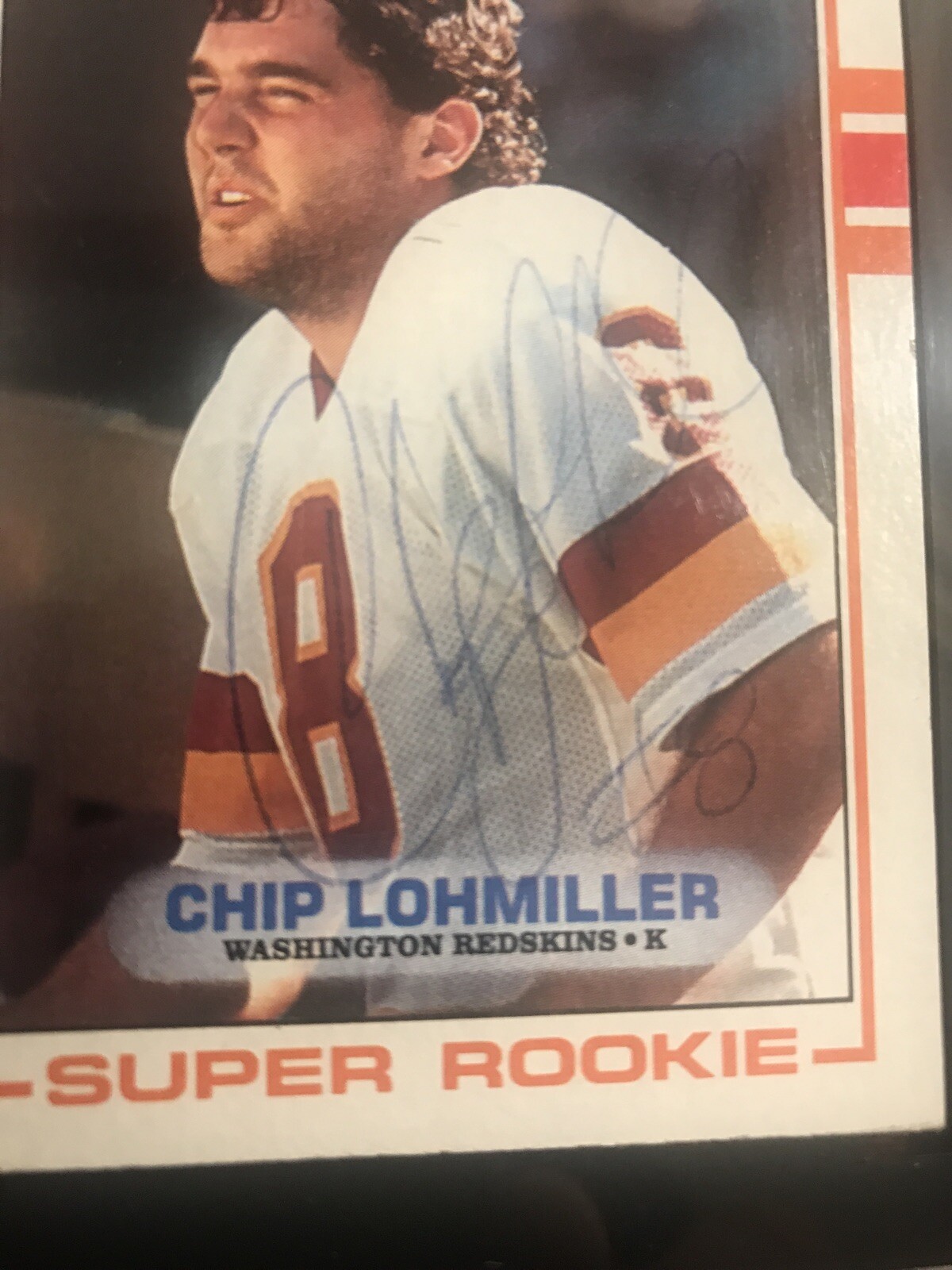 CHIP LOHMILLER WASHINGTON REDSKINS 1989 TOPPS #251 AUTOGRAPHED CARD | eBay