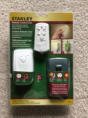 Stanley Remote Control Duo One Transmitter Controls Indoor & Outdoor ...