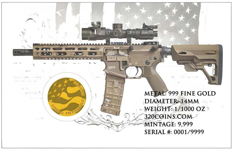 2nd Amendment 1/1000 oz Gold Round in Card | eBay