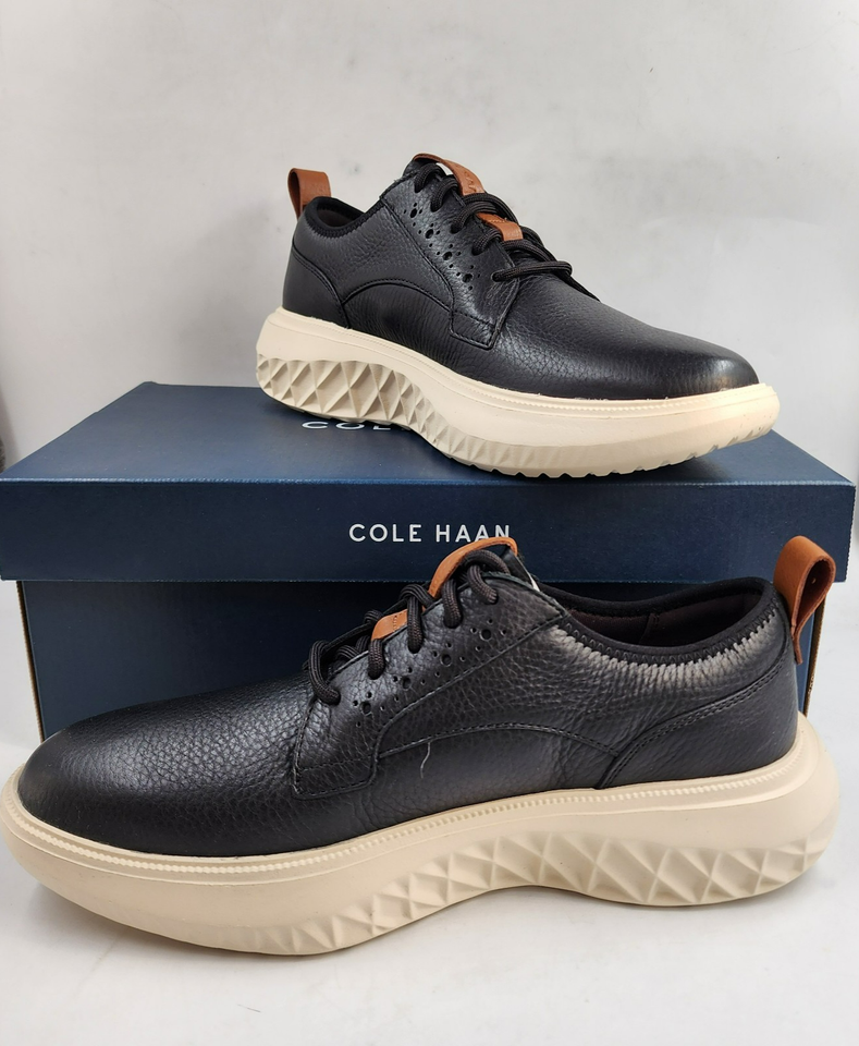 Cole Haan ZERØGRAND WFA Plain Toe Oxfords Sneakers Men's 9M Black/Ivory ...