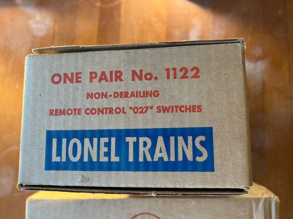 Vintage LOT of 4 Lionel Trains Postwar Remote Control 027 Switches 1122 ...