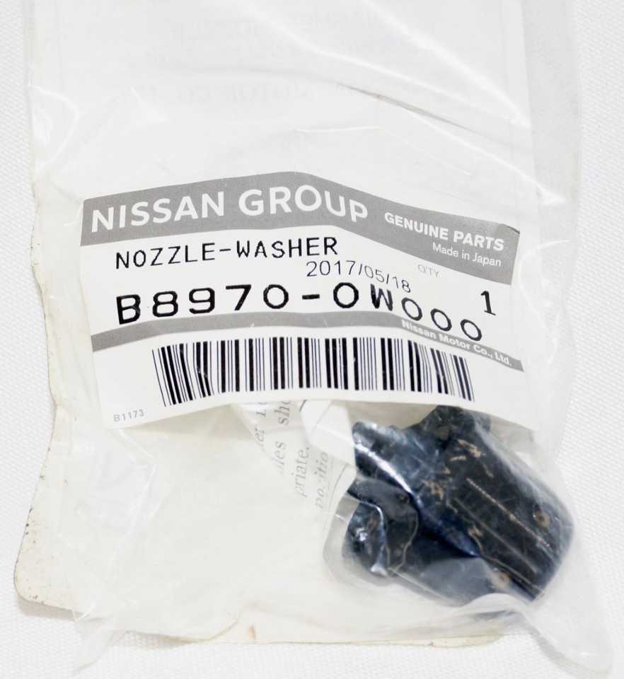Genuine OEM B8970-0W000 Nissan Liftgate Tailgate Washer Nozzle Rear ...