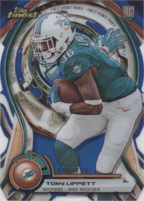 2015 Topps Finest - Atomic Refractor Rookie Die-Cuts Tony Lippett #ARDC ...