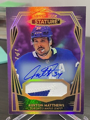Auston Matthews 2022-23 Stature 1/1 Autograph | eBay