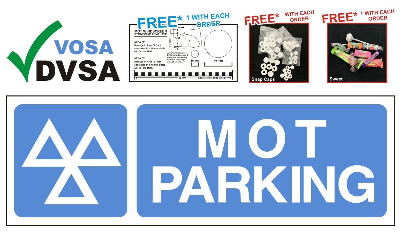 MOT PARKING SIGN | MOT SIGNS | MOT SIGN | VOSA DVSA | MOT | MOT SIGN ...