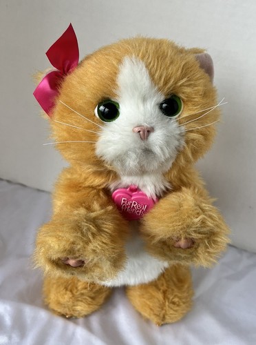 Fur Real Friends Daisy Plays-With-Me-Kitty Interactive Orange White Cat ...