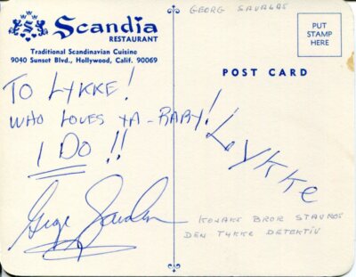 George Savalas Kojak Det. Stravros Kelly's Heroes Mulligan Signed ...