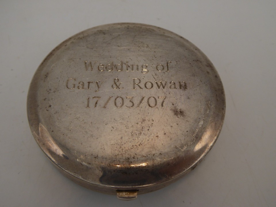 TIFFANY & CO STERLING SILVER 925 COMPACT - BRIDES MAID GIFT - ENGRAVED ...