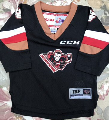 NWOT Calgary Hitmen WHL CHL CCM Reebok Hockey Jersey Youth Size 12-24 ...