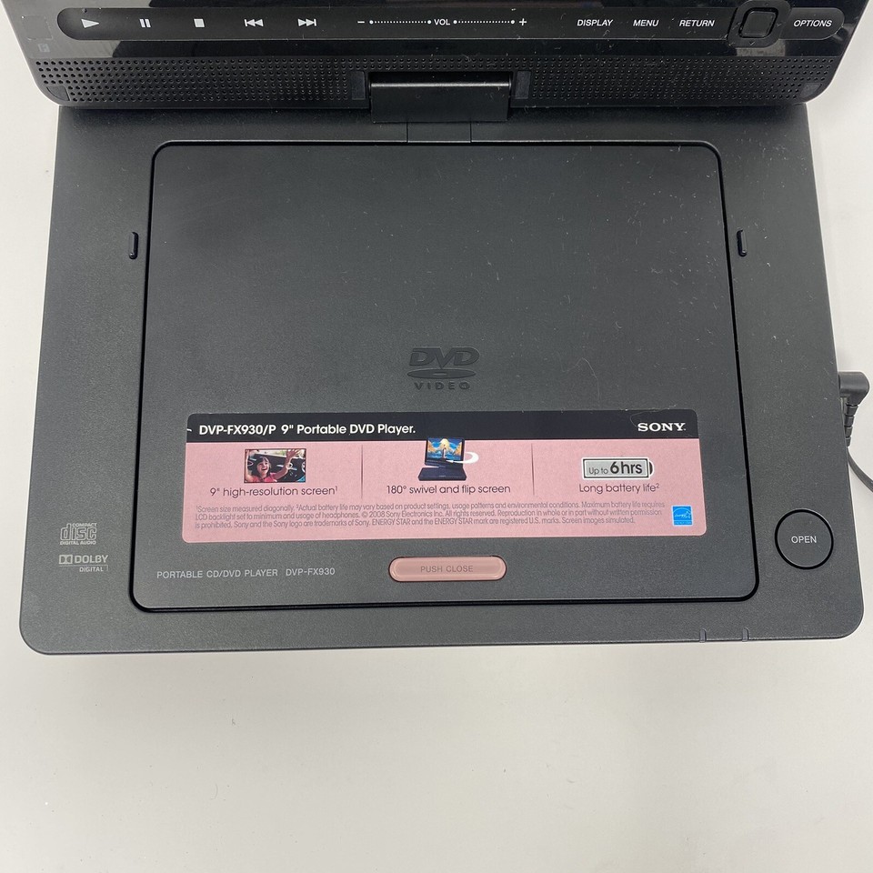 Sony Portable DVD Player Pink DVP-FX930 w/ Headphones Tested | eBay