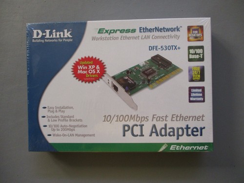 NEW D-Link Express EtherNetwork 10/100Mbps Fast Ethernet PCI Adapter ...
