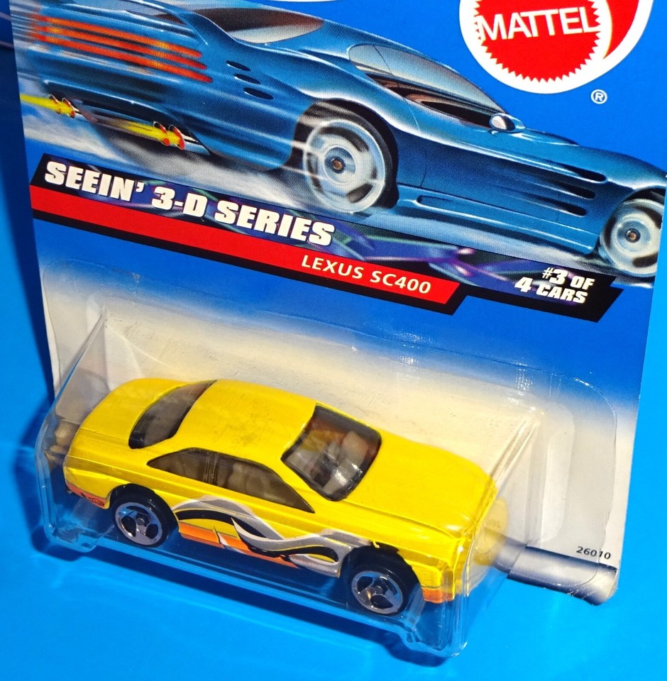 Hot Wheels 2000 Seein' 3-D Series #11 Lexus SC400 Yellow w/ 3SPs | eBay