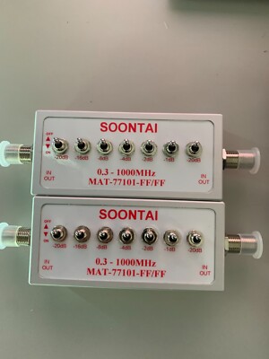 SoonTai 0.3-1000MHz , Manual Step Attenuator MAT-77101-FF/FF | eBay