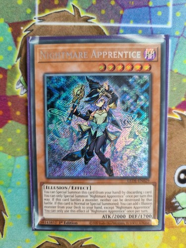 LEDE-EN029 Nightmare Apprentice : Secret Rare Card : 1st Edition YuGiOh ...
