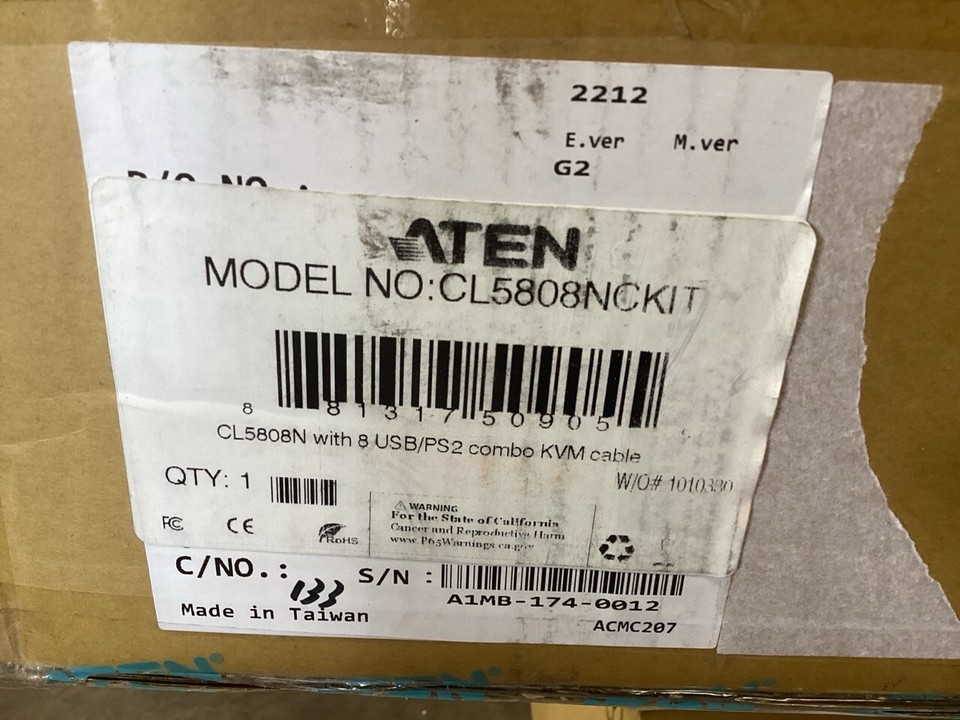 ATEN CL5808N 8-Port 19" Dual Rail LCD Combo KVM Switch | eBay