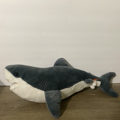 Wild Republic Stuffed Plush Blue White Short Fin Mako Shark Ocean | eBay