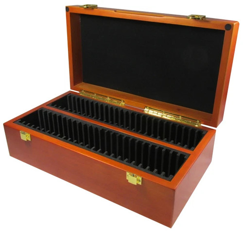 Wood Storage Box for 50 Certified Coin Slabs PCGS NGC ANACS Premier ...