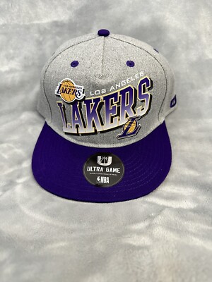 Los Angeles Lakers Ultra Game NBA Snapback Hat VGMC038F Heathered Gray ...