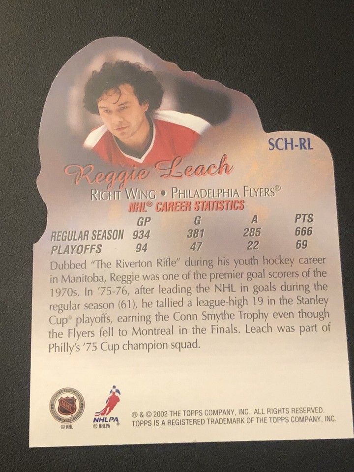 2002-03 Topps Stanley Cup Heroes Reggie Leach #SCH-RL | eBay