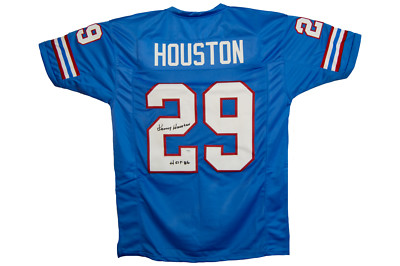 Ken Houston Autographed Blue Houston Custom Jersey (HOF '86) | eBay