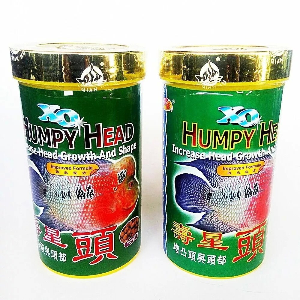 2 x Xo Ocean Free Flowerhorn Cichlid Fish Food Humpy Head Medium Pellet ...