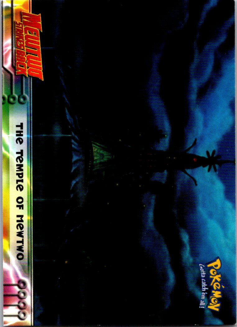 Pokemon Topps Card Mewtwo Strikes Back The Temple Of Mewtwo #18 NM-LP ...