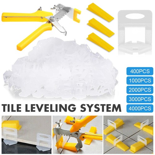 400-6000x Tile Leveling System Clips Levelling Spacer Tiling Tool Floor ...