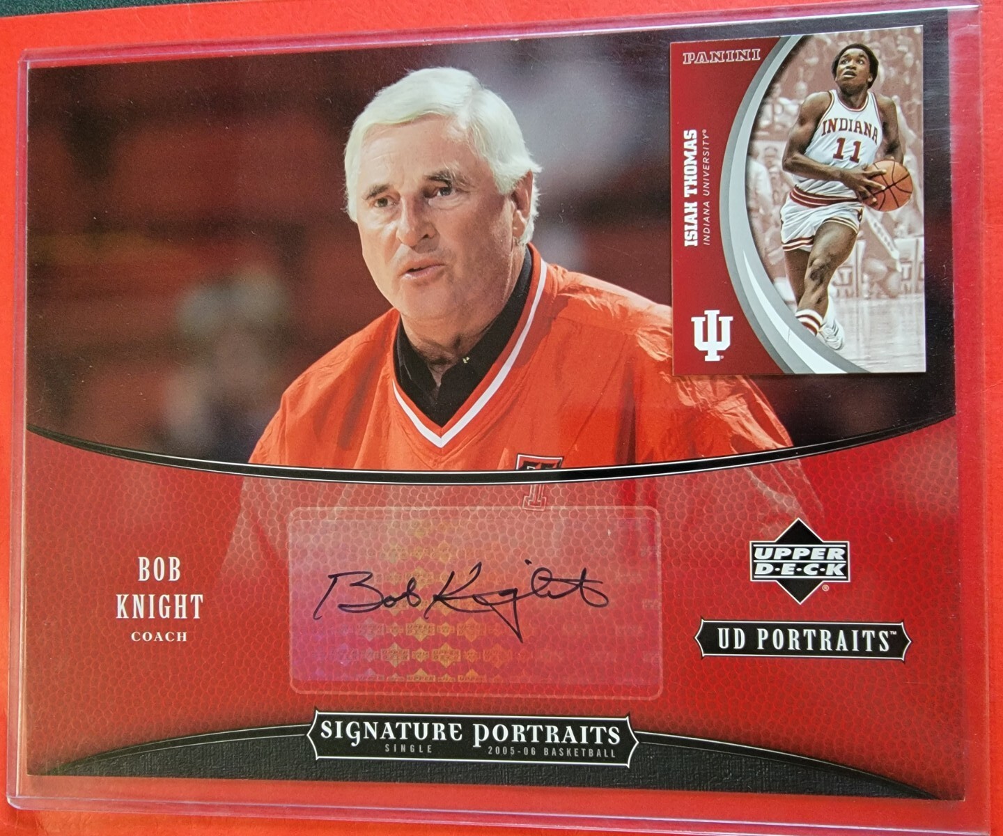 BOBBY BOB KNIGHT AUTOGRAPH AUTO CERTIFIED 8X10 CARD COACH IU HOOSIERS ...
