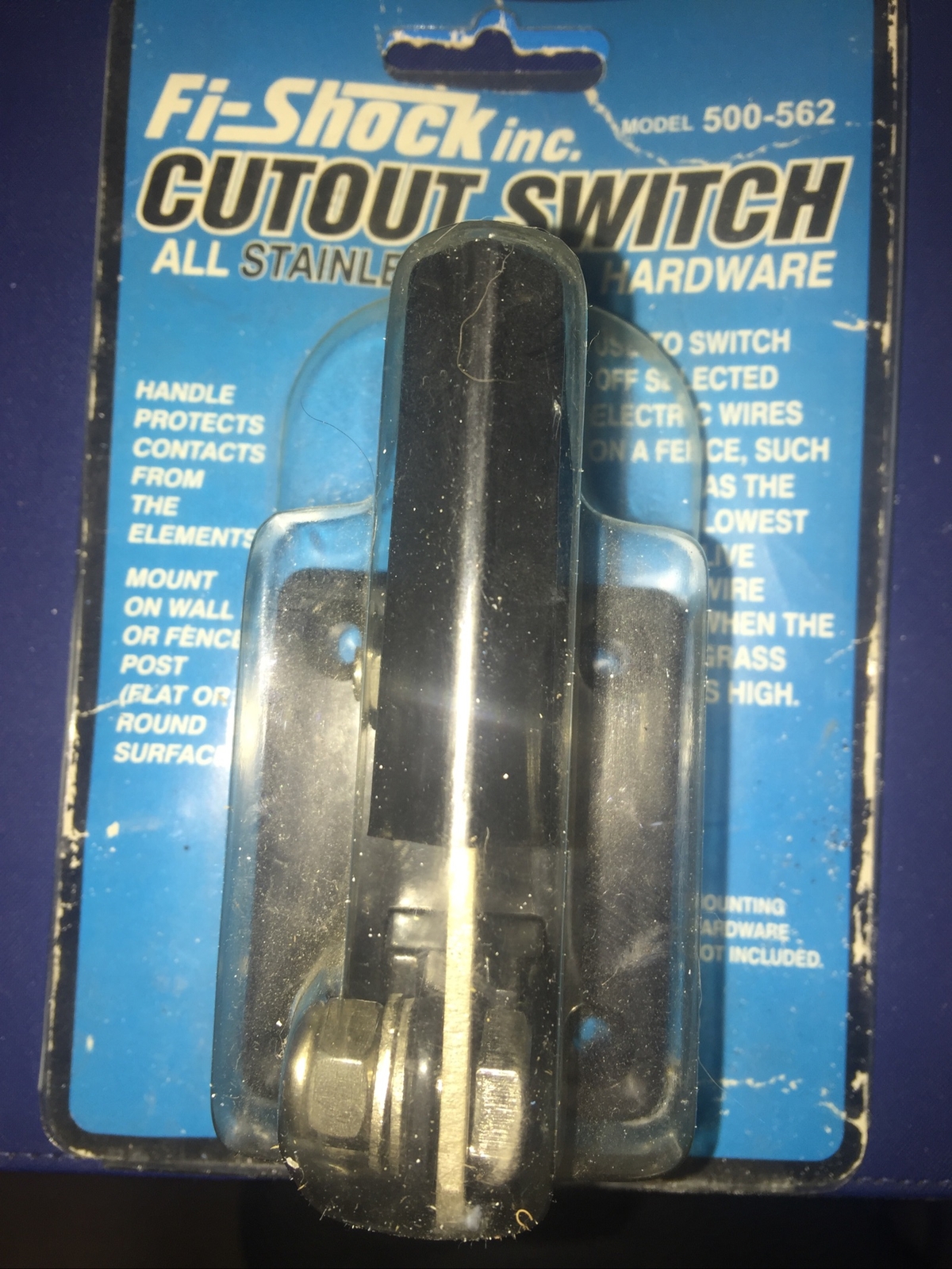 Fi-Shock Inc Model 500-562 Cutout Switch Stainless Steel Hardware Fast ...