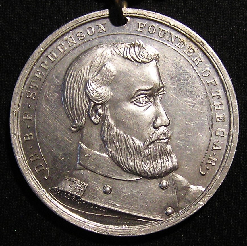 1891 GAR GRAND ARMY OF THE REPUBLIC FOUNDING SILVER ANNIVERSARY MEDAL ...
